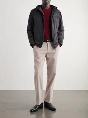 Burberry Logo-appliquéd Shell Hooded Jacket