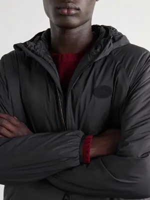 Burberry Logo-appliquéd Shell Hooded Jacket