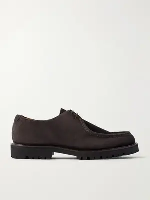 Mr P. Suede Derby Shoes - Brown