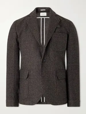 Oliver Peoples Solms Wool-blend Houndstooth Blazer
