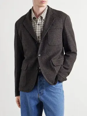 Oliver Peoples Solms Wool-blend Houndstooth Blazer