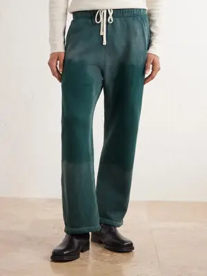 LES TIEN Straight-leg Cotton-jersey Sweatpants