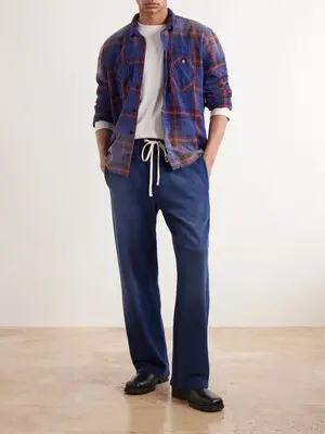 LES TIEN Straight-leg Cotton-fleece Sweatpants