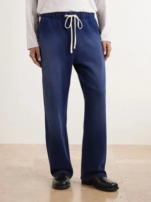 LES TIEN Straight-leg Cotton-fleece Sweatpants