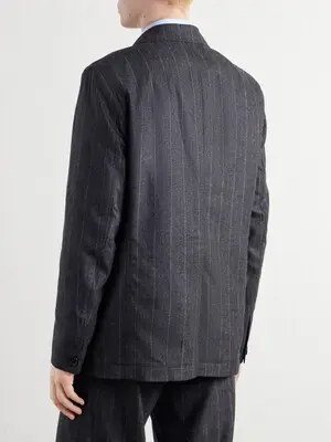 Oliver Peoples Westbury Striped Wool-blend Suit Jacket