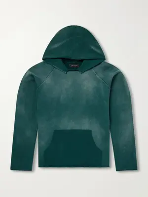 LES TIEN Cotton-jersey Raglan Hoodie
