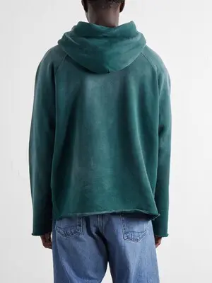 LES TIEN Cotton-jersey Raglan Hoodie