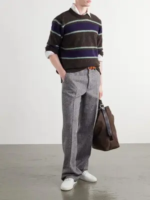 Oliver Peoples Blenheim Striped Wool-blend Sweater