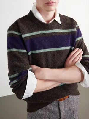 Oliver Peoples Blenheim Striped Wool-blend Sweater