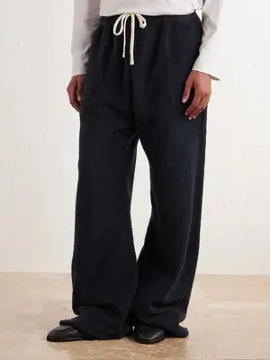 LES TIEN Straight-leg Cotton-fleece Sweatpants