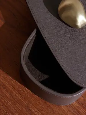 Assouline Pebbled Leather Trinket Box