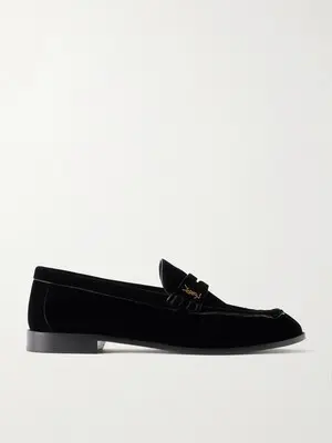 Saint Laurent Le Loafer Velvet Loafers