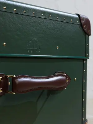 GLOBE-TROTTER Steamer Leather Home Trunk