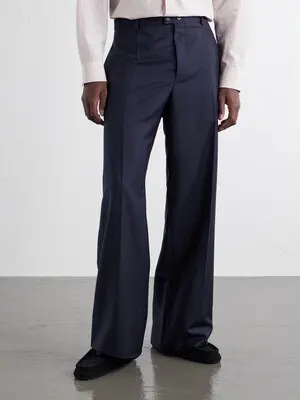JIL SANDER Straight-leg Wool And Mohair-blend Trousers