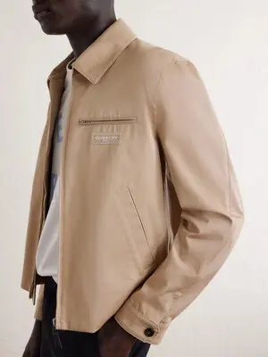Givenchy Harrington Logo-appliquéd Cotton-twill Jacket
