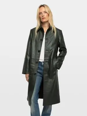 Zadig&Voltaire Mentlyr Leather Coat