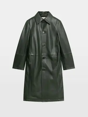 Zadig&Voltaire Mentlyr Leather Coat - Gloom