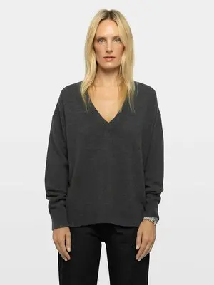 Zadig&Voltaire Mikyz Cashmere Sweater - Anthracite