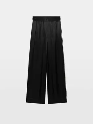 Zadig&Voltaire Satin Pajama Pants - Black