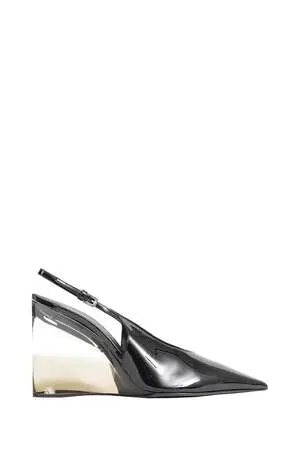 Alaïa Invisible Wedge Slingbacks - Black
