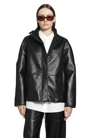 RETORI Cocoon Leather Jacket - Black