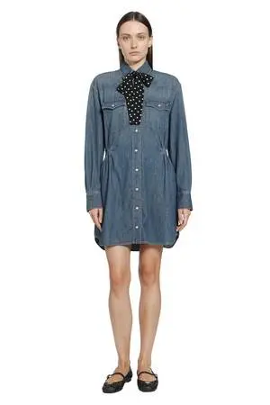 Valentino Garavani Denim Mini Dress - Blue