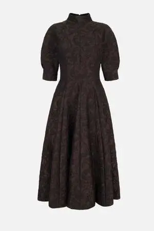 EMILIA WICKSTEAD Quinley Dress In Woven Cloqu
