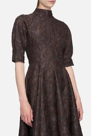 EMILIA WICKSTEAD Quinley Dress In Woven Cloqu