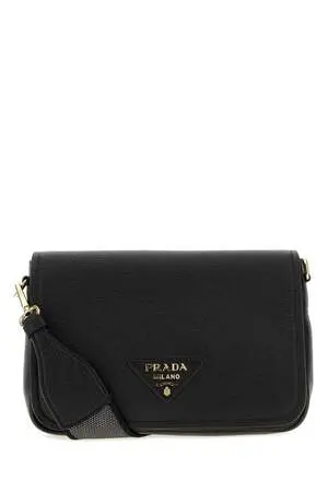 Prada Leather Crossbody Bag - Black