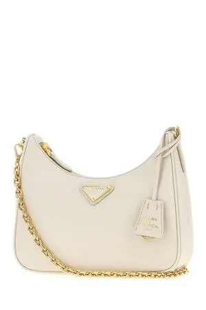 Prada Ivory Leather Re-edition 2005 Shoulder Bag