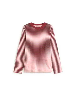 THINKING MU Striped Emilio Long-sleeve T-shirt - Red