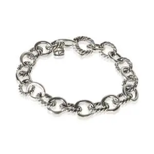 David Yurman Sterling Silver Oval Link Bracelet