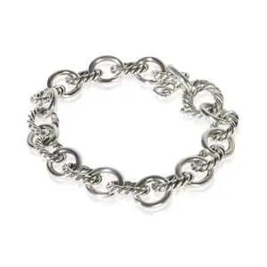 David Yurman Sterling Silver Oval Link Bracelet