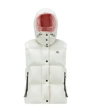 Moncler Luzule Hooded Down Vest - White