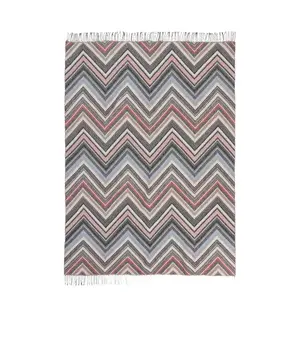Missoni Zigzag Woven Fringed Edge Blanket