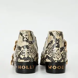 Gucci Snakeskin Buckled Ankle Boots