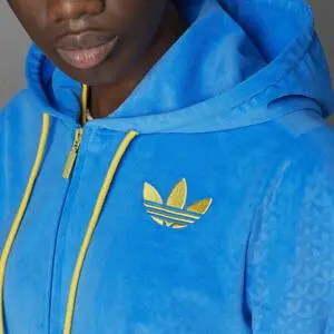 ADIDAS ORIGINALS Adicolour 70s Velour Zip Hoodie