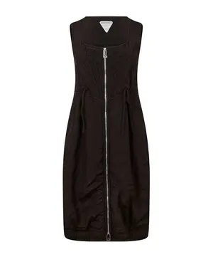 Bottega Veneta Structured Zip-up Tea Dress