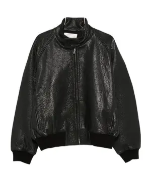 Studio Nicholson Leather Bomber Jacket