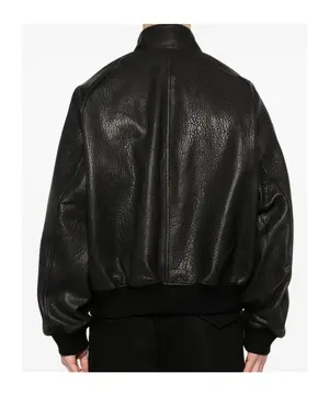 Studio Nicholson Leather Bomber Jacket