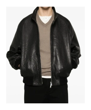 Studio Nicholson Leather Bomber Jacket