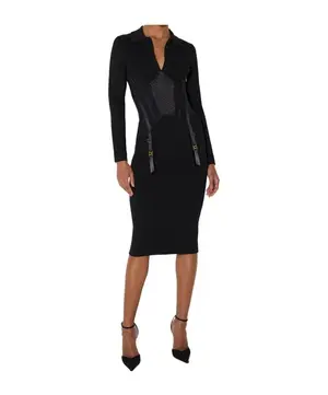 Elisabetta Franchi Knit Bustier Dress
