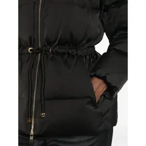 Elisabetta Franchi Drawstring Puffer Jacket