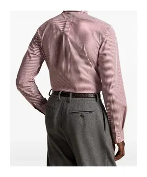 Polo Ralph Lauren All Fit Striped Stretch Poplin Shirt - Pink