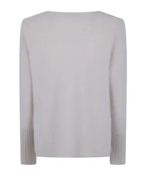 Antonelli Firenze Boat-neck Alpaca Sweater - Lightbeige