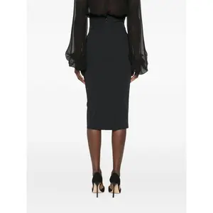 Elisabetta Franchi Skirt In Technical Fabric With Zip