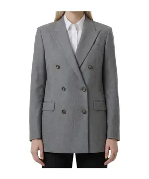 Tagliatore Jasmine Double-breasted Blazer - Grey