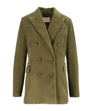 CIRCOLO 1901 Double-breasted Corduroy Blazer - No
