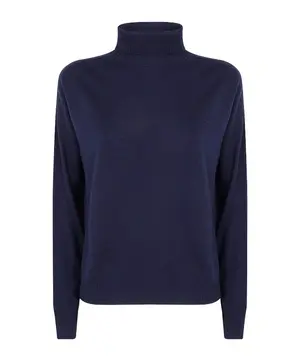 DRUMOHR Turtle Neck Sweater - Navy