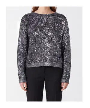 Avant Toi Crew Neck Plush Knit Pullover